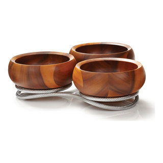 Nambe Braid Condiment Server - Contemporary - Condiment Sets - by ...