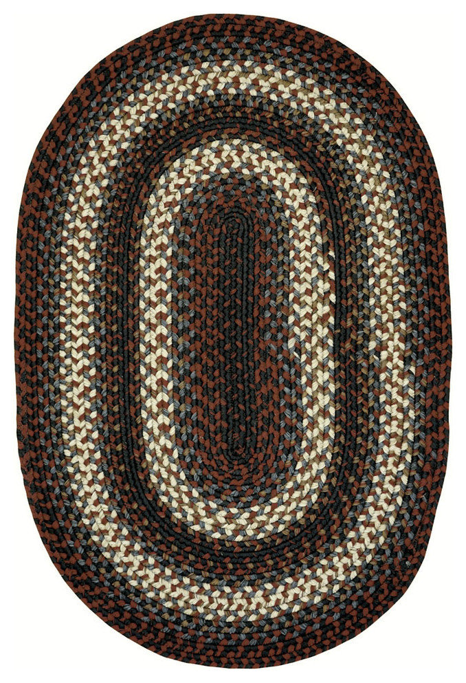 Homespice Decor Montgomery Indoor/Outdoor Braided Rug (Oval), 5' x 8 ...