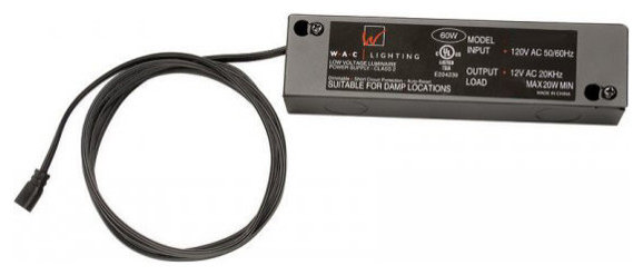 WAC Lighting Enclosed Electronic Transformer 120V Input 24V Output in ...