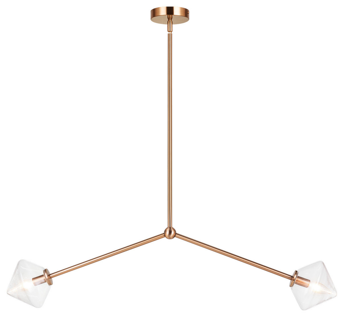 Matteo Lighting C81742AGCL Pendant, Aged Gold Brass Finish ...