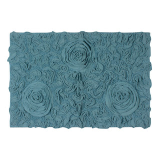 Bell Flower Bath Rug - Contemporary - Bath Mats - by Home Weavers Inc ...