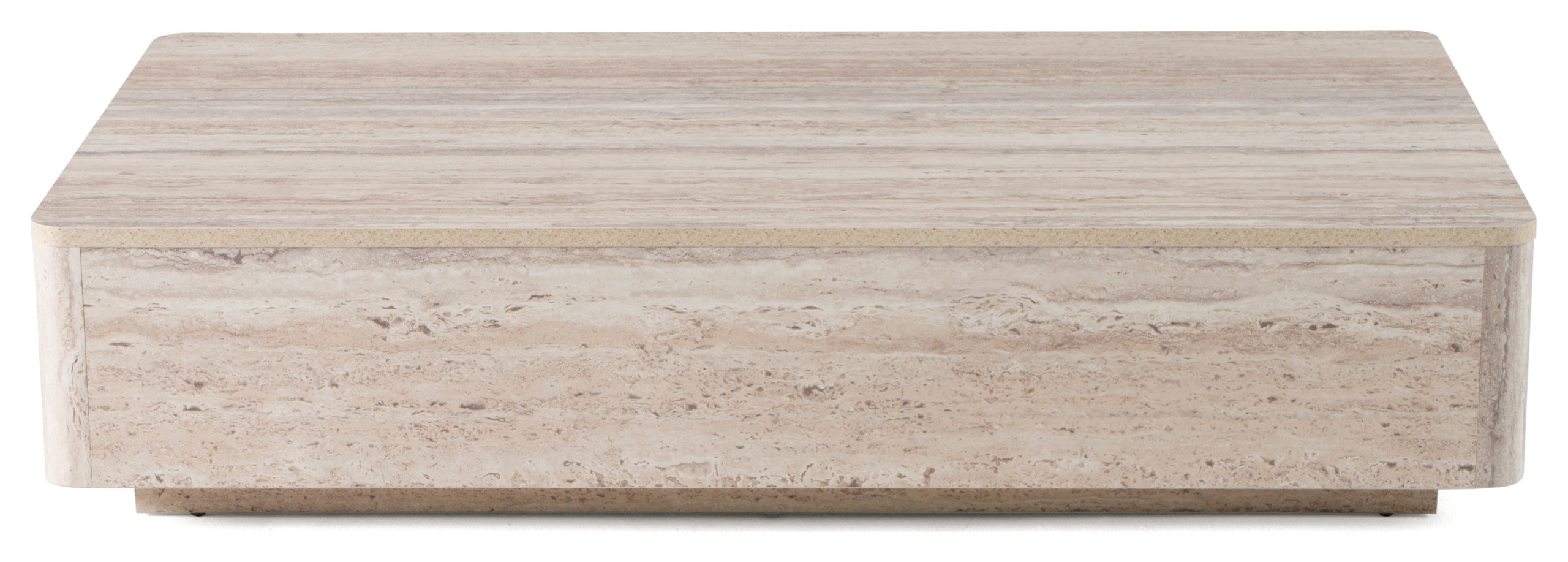 Nova Domus Roma Modern Travertine Rectangular Coffee Table - Rustic - Coffee Tables - by Vig ...
