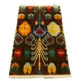 Kaoud Rugs 3X4.10 Rectangle Brown Contemp-S Area Rug - Mediterranean ...