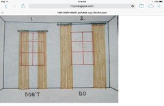 How to keep window scarves from sagging in sconces