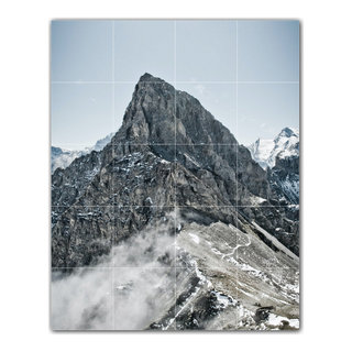 Mountains Ceramic Tile Wall Mural HZ500883, 24" Wide x 30" High ...