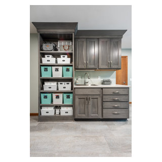 A 1990s Contemporary Whole Home Renovation - Contemporary - Laundry ...