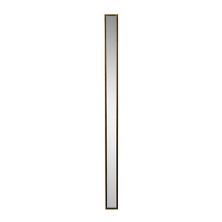 Rustic 60" Tall Thin Decorative Metal Frame Accent Wall Mirror 4in Slim ...