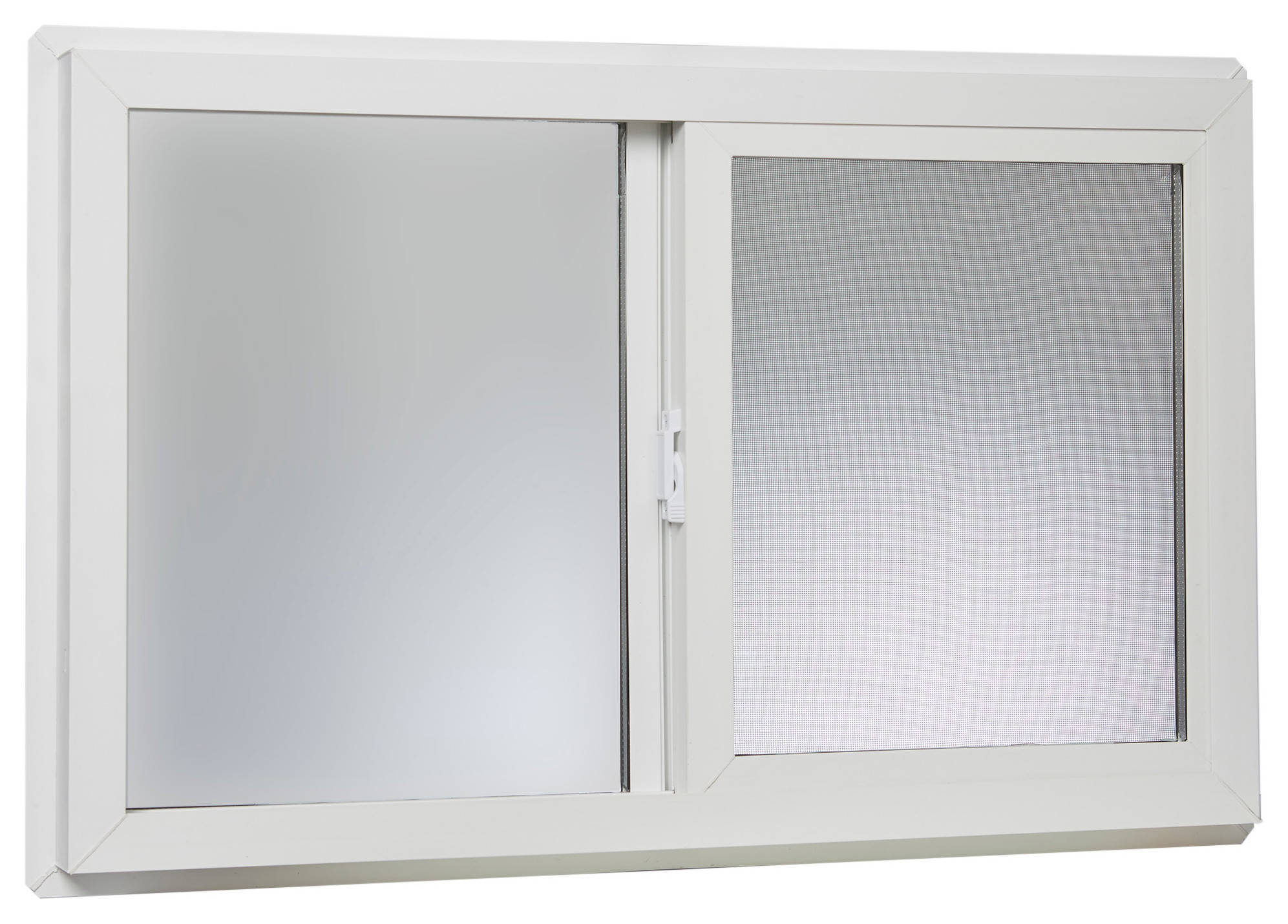 Vinyl Basement Left, Hand Slider, Insulated, 32 x 20 - Contemporary ...