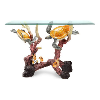Turtle Console Table - Beach Style - Console Tables - by SPI | Houzz