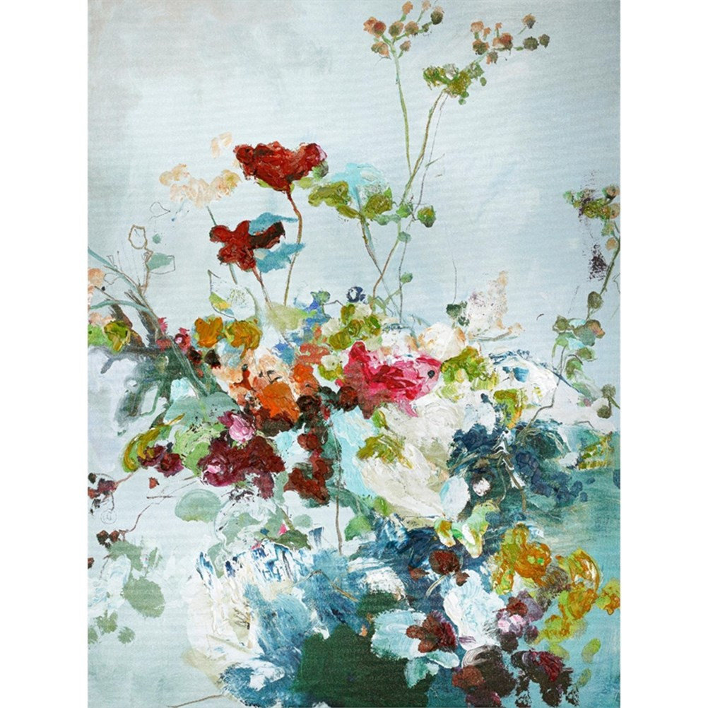 Giant Art 72x54 Abstract Floral 1 Fine Art Giant Canvas Print in Multi ...