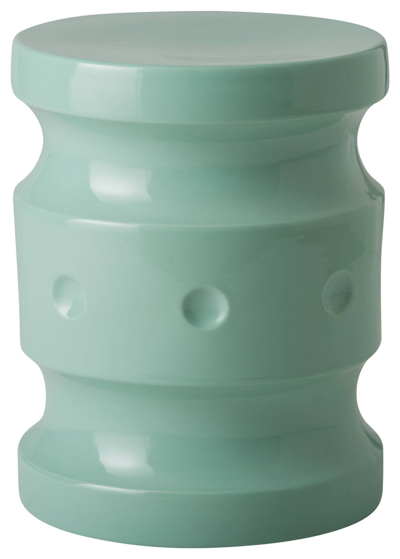 Spindle Stool, Light Teal, 14"x14"x18" - Contemporary - Accent And ...