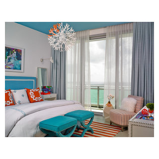 Bal Harbour Designer Deborah Wecselman - Beach Style - Bedroom - Miami ...
