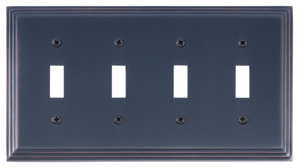 Classic Steps Quad Switch - Traditional - Switch Plates And Outlet ...