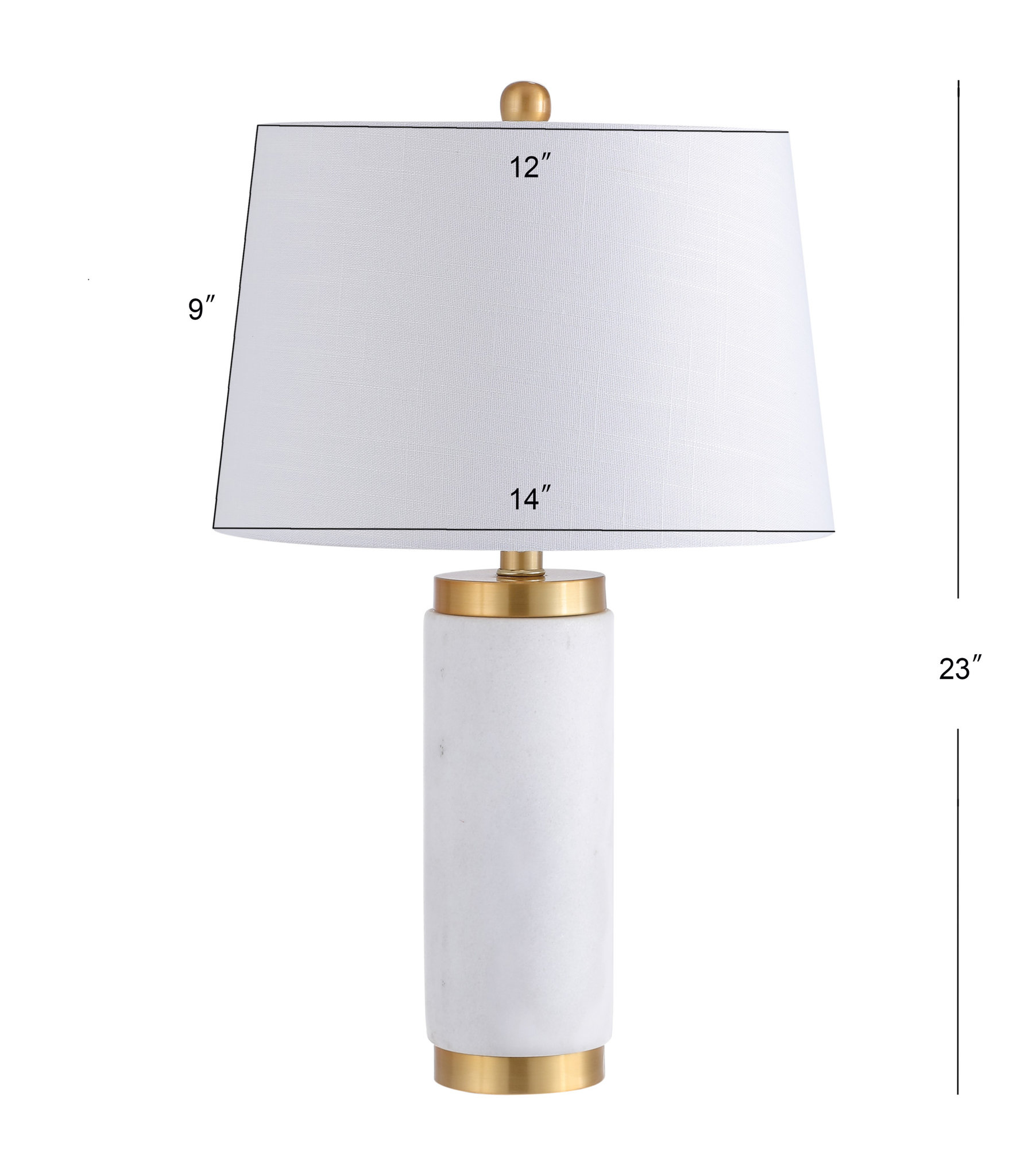 JONATHAN Y Lighting JYL5022ms 1 Light 23" Tall LED Buffet Table ...