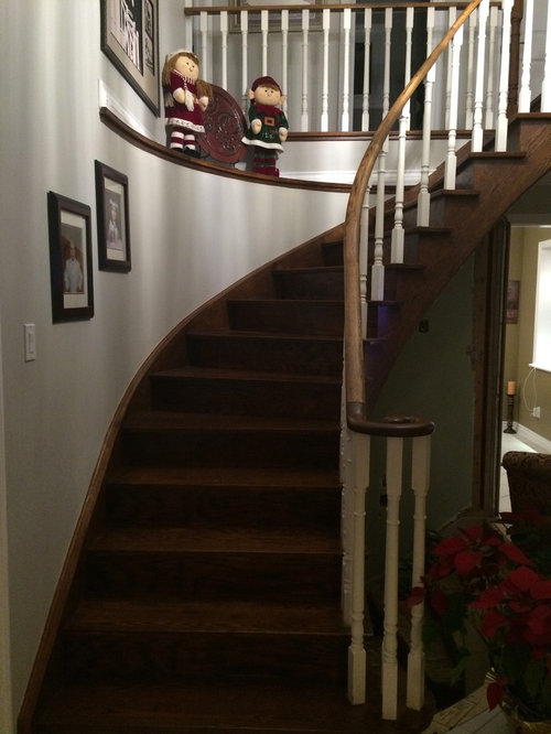 Staircase railing! Modernizing my 1980's house. I need help!!
