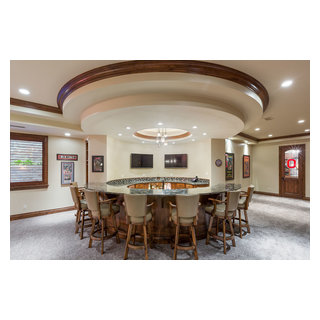 Golf Course Living - Rustic - Basement - Denver - by CC Designs LLC | Houzz
