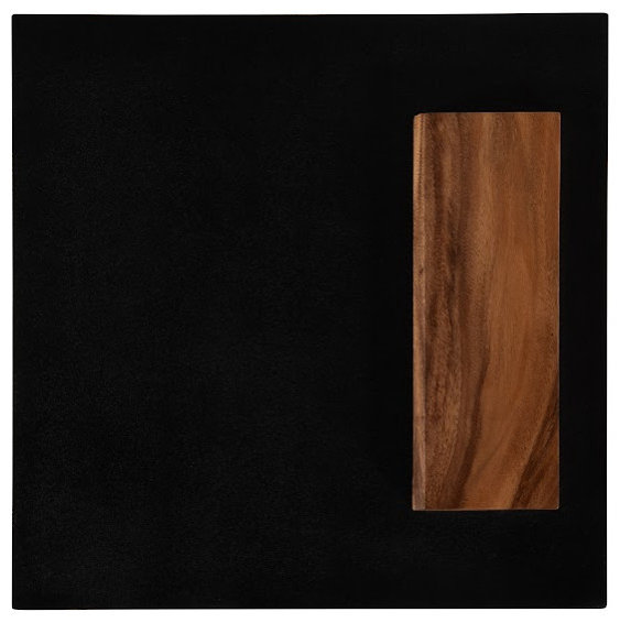 Slant Side Table, Natural/Black, 24x24x20"h - Industrial - Side Tables ...