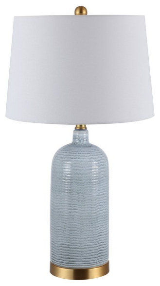 Safavieh Stark Glass Table Lamp Blue, #N/A - Contemporary - Table Lamps ...