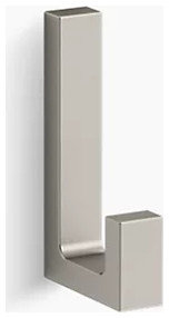 Kohler 27363-SN Draft Single Robe Hook - Contemporary - Robe & Towel ...