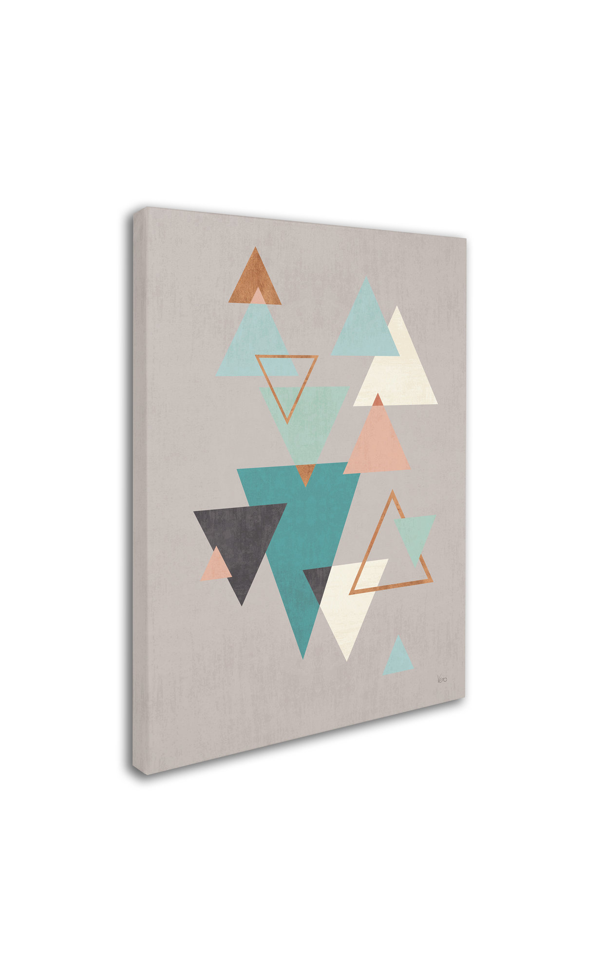 Veronique Charron 'Abstract Geo II Gray' Canvas Art, 24"x18 ...