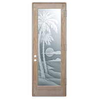 Front Door - Palm Sunset - Fiberglass Smooth - 30" x 80" - Book/Slab ...