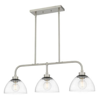 Halsey 3 Light Island In Modern Style, 12"Hx36"W - Transitional ...