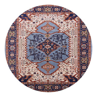 Ahgly Company Indoor Rectangle Mid-Century Modern Area Rugs, 5' x 7', 6 ...