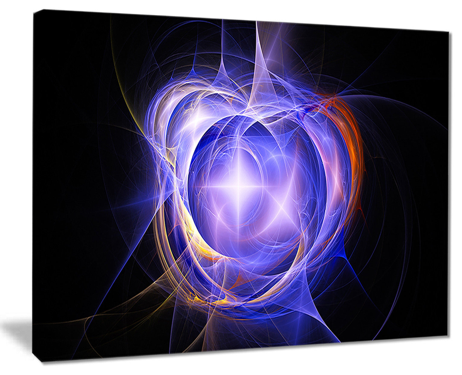 "Supernova Explosion Blue" Digital Art Canvas Print, 40"x30 ...