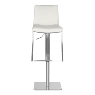 Fallon Bar Stool White Set of 2 - Contemporary - Bar Stools And Counter ...