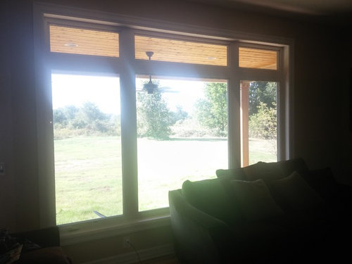 How should this style of window with transoms be covered?