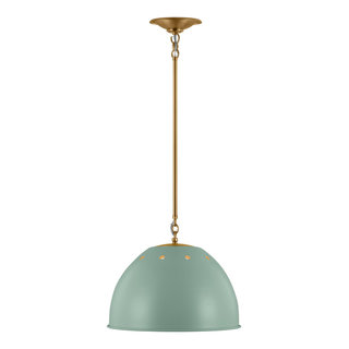 Robbie 1-Light Indoor Large Pendant Ceiling Light, Eucalyptus ...