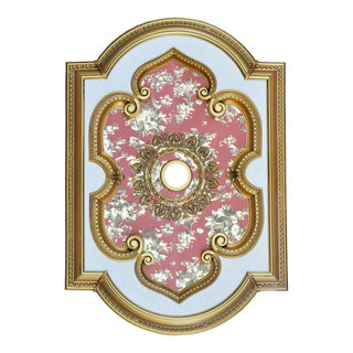Artistry Lighting, Rectangular Gold Ceiling Medallion, ARC0913-CF-094 ...