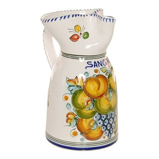 HANDMADE IN SPAIN "Fruta Style Sangria Pitcher, 10" Tall ...
