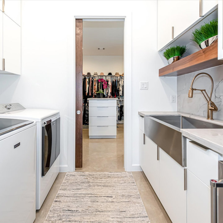 75 Beautiful Industrial Laundry Room Ideas & Designs - March 2024 ...
