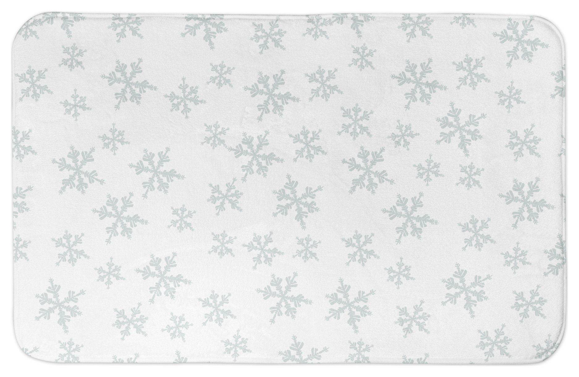 Snowflake Pattern 21x34 Bath Mat, 21x34 - Contemporary - Bath Mats - by ...