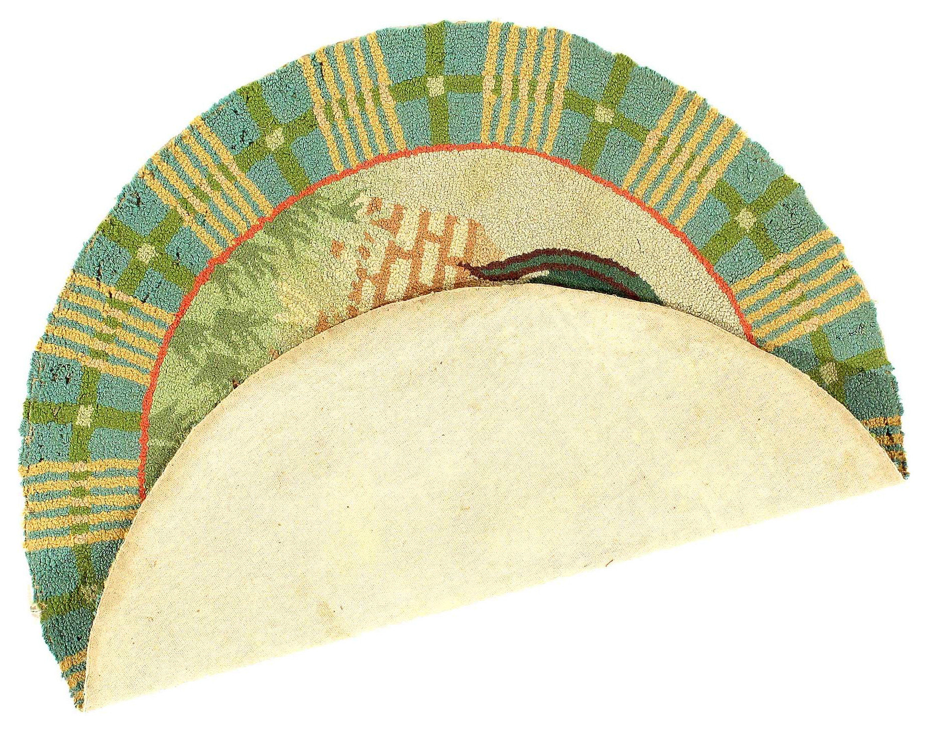 Antique American Hooked Round Rug 3'x3' - Farmhouse - Area Rugs - by ...