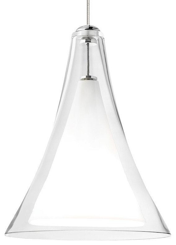 Tech Lighting MP Melrose II Pendant, Clear/Satin Nickel, 700MPMLPCS ...