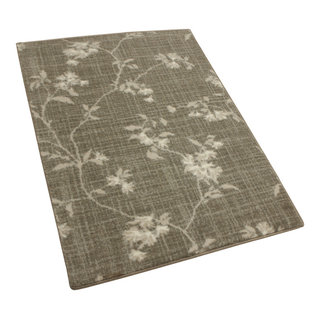 Floral Pattern 3/8 Thick Indoor Area Rug Carpet, Seoul Garden, 4x8 ...