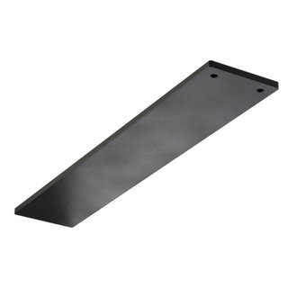3"x20" Logan Hidden Support Steel Bracket, Hammered Black, 3"Wx16"D/12 ...