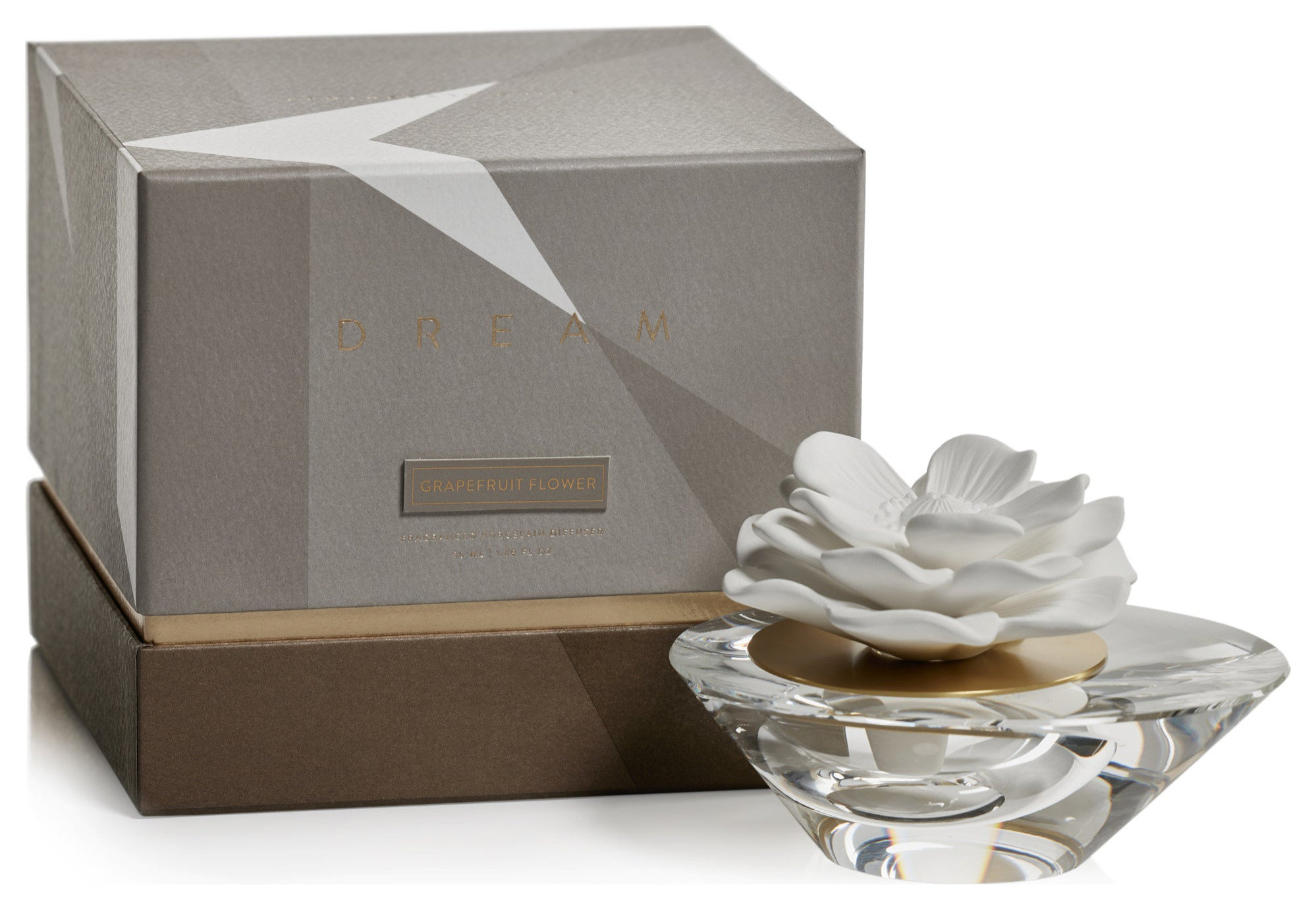 Dream Mini- Crystal Edition Porcelain Diffuser, Grapefruit Flower ...