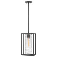 Satin Black LED Hanging Lantern from the Pax Collection, 9.000 ...