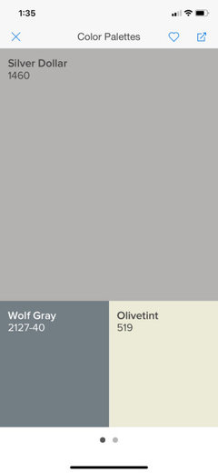 Best Benjamin Moore muted purple/gray paint color???? Winter gray is ...
