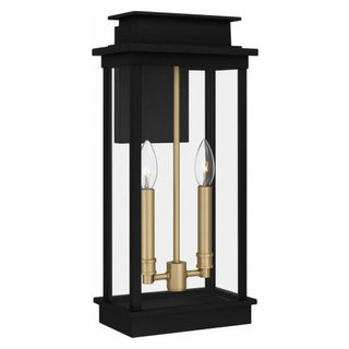 2 Light Outdoor Wall Lantern In Traditional Style-18.75 Inches Tall and ...