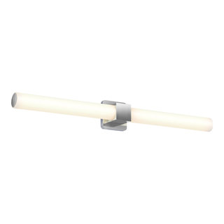 DALS Lighting LED Vanity Light, Square Glass, 5 CCT - Transitional ...
