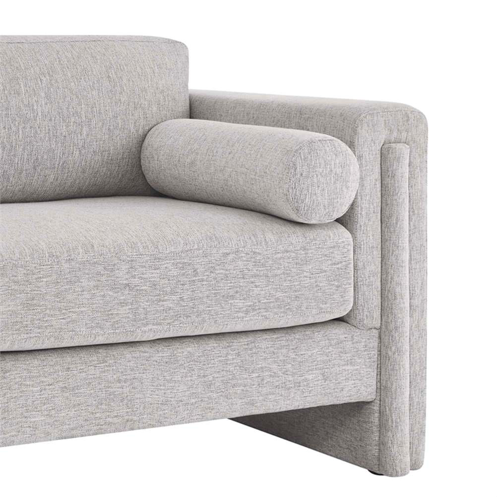 Modway Visible Upholstered Modern Polyester Fabric Sofa in Light Gray ...