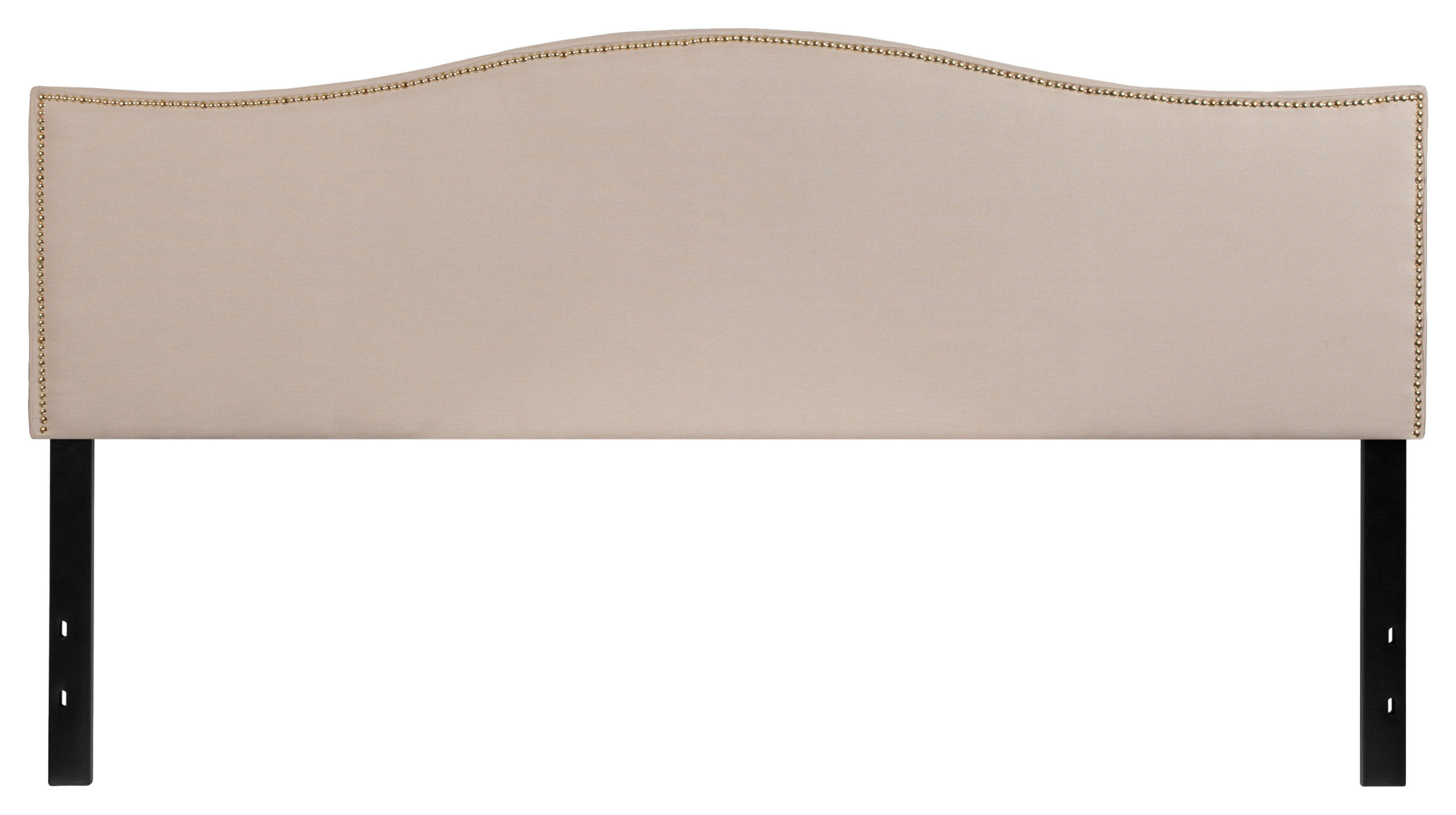 Lexington Upholstered King Size Headboard with Accent Nail Trim in ...