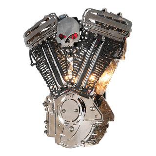 15W Motorcycle Motor Wall Sconce - Eclectic - Wall Sconces - by ...
