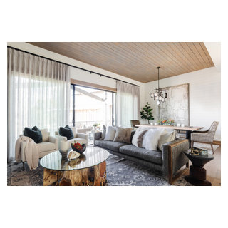 Lake Travis Tree House Retreat - Transitional - Living Room - Austin ...