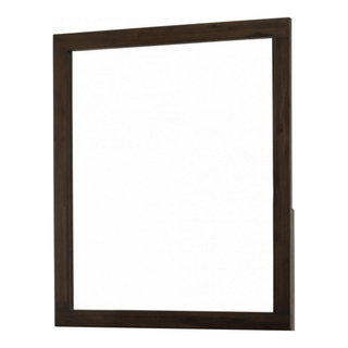 Benzara BM232186 Rectangular Shape Wall Mirror With Wooden Frame ...