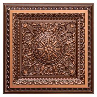 Antique Copper 3D Ceiling Panels, 2'x2' - Victorian - Ceiling Tile - by ...
